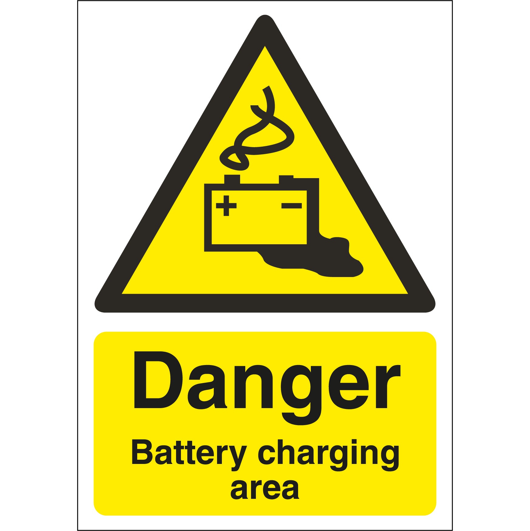 Danger Battery Charging Area Signs - First Safety Signs